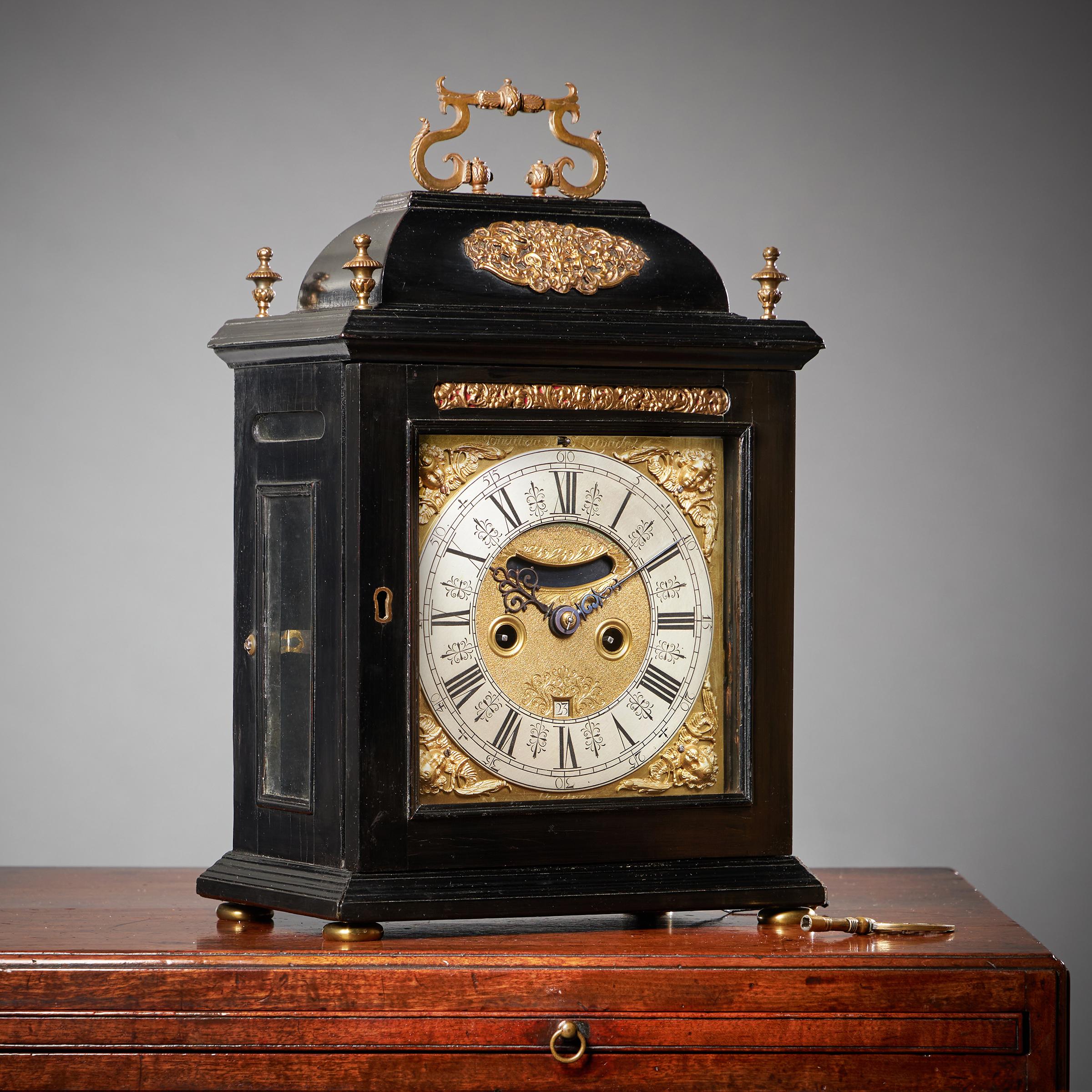 A 17th Century William and Mary eight-day table clock by Johnathan ...