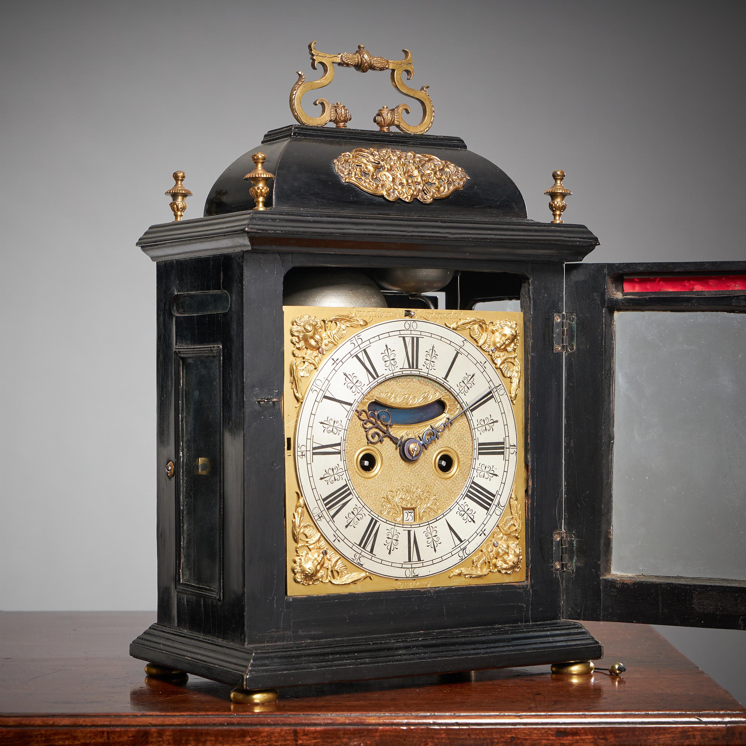 A 17th Century William and Mary eight-day table clock by Johnathan ...